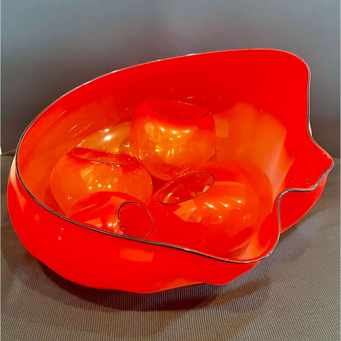 Rare Dale Chihuly Studio Edition Hand Blown Art Glassâ 9”x16" Sculpture ...