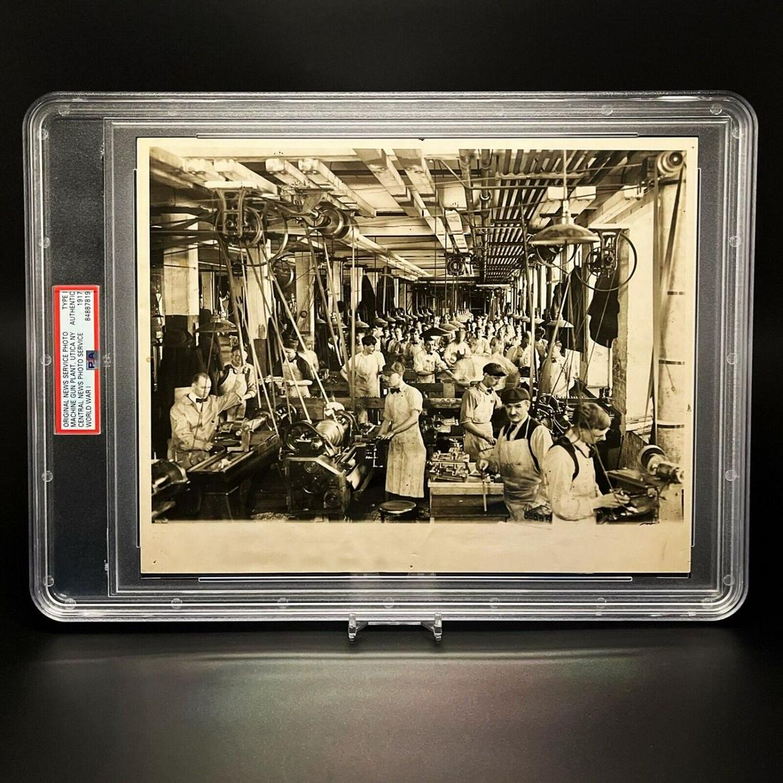 1917 American Machine Gun Factory Photo - Wwi War Production - Psa Type ...