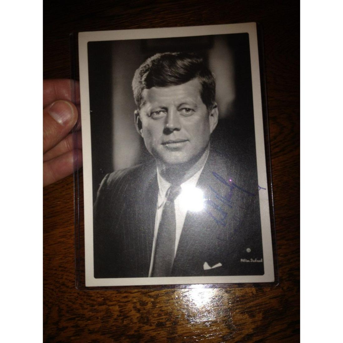 Extremely Rare Jfk Autographed Photograph "ted & Jacqueline Kennedy ...