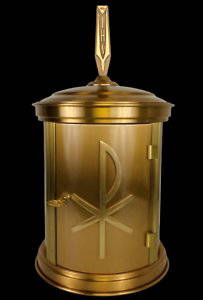 24"x12" Catholic Christian Bronze Ihs Tabernacle Eucharist Safe Altar ...