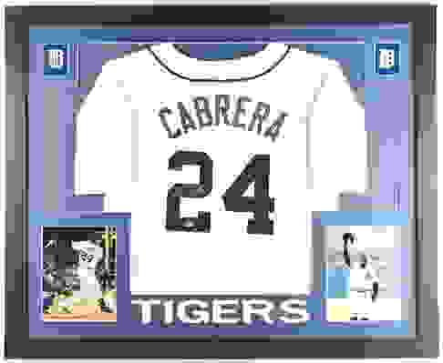 Miguel Cabrera Signed Custom Framed Jersey Display (beckett) Auction