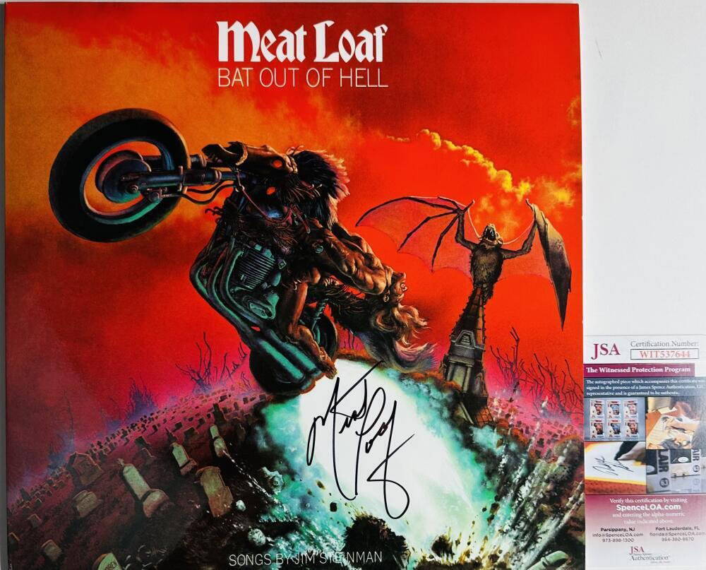 Meat Loaf Signed Bat Out Of Hell Signed Vinyl Record Album Lp Meatloaf Jsa 644 Auction
