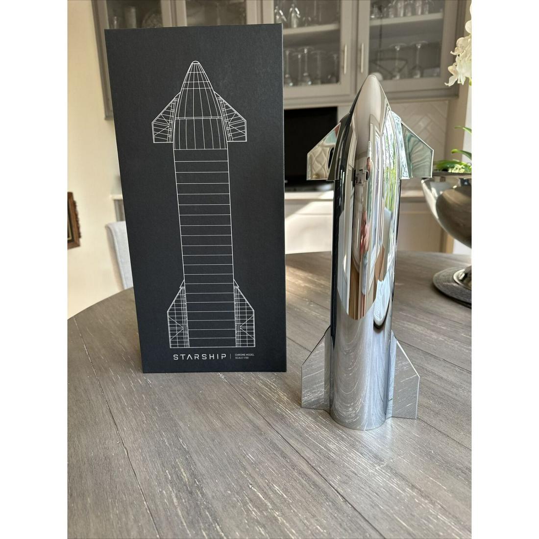 New Spacex Starship Chrome Model Exclusive Collectible From Spacex Elon ...