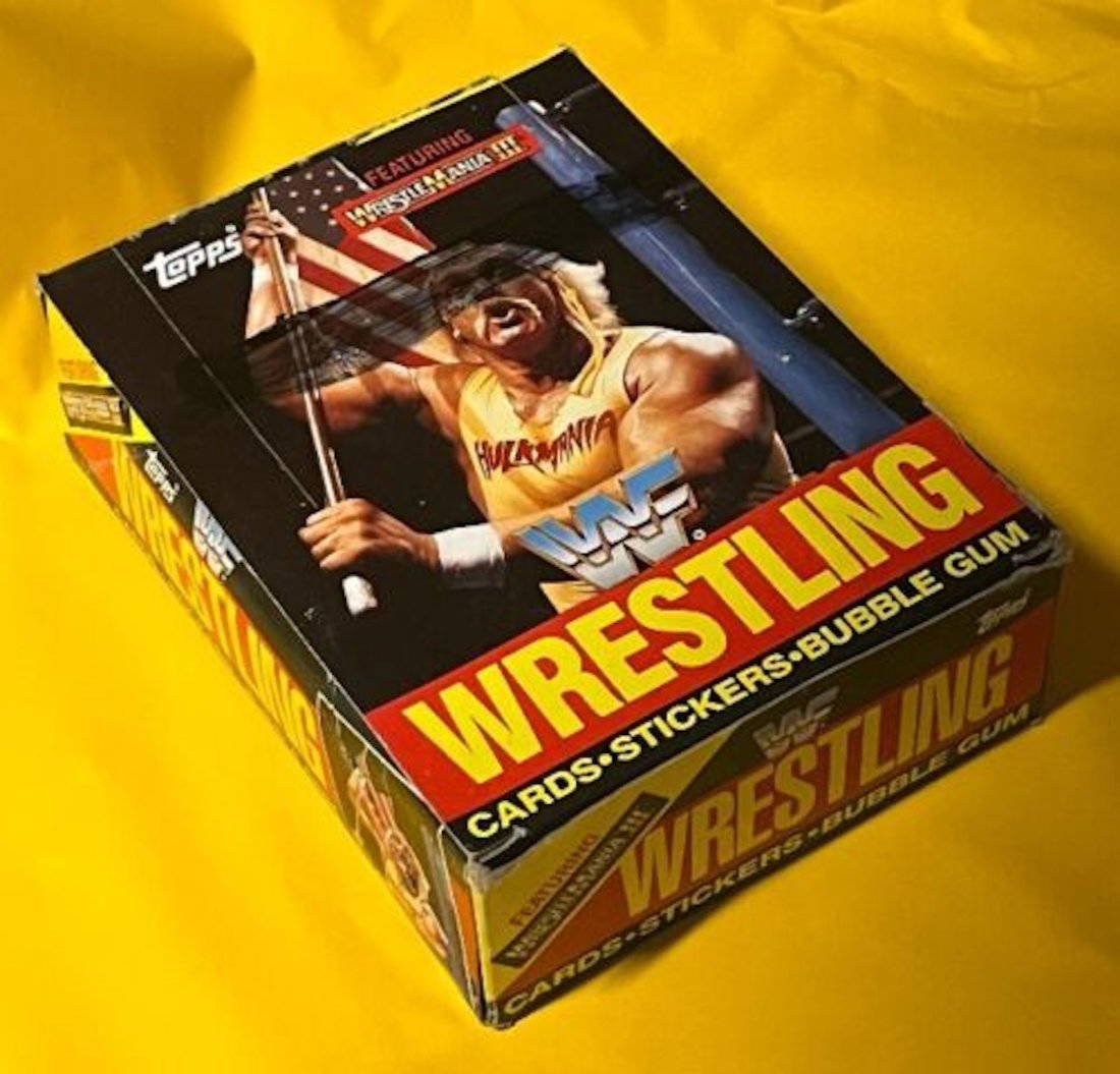 1987 Topps Wwf Wrestling Cards Box 36 Wax Packs Hulk Hogan Auction