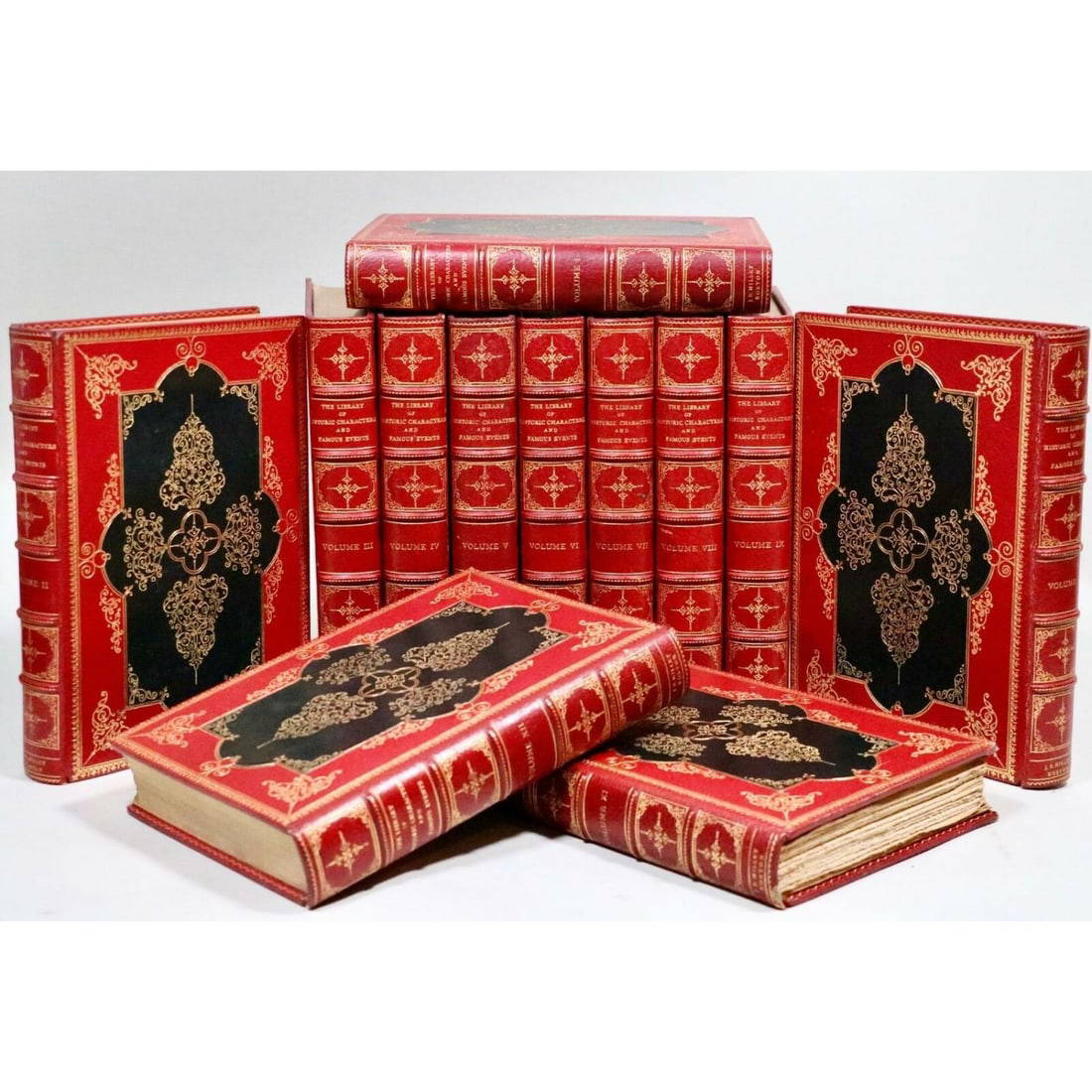 Limited Edition~ 1900 Historic Characters & Famous Events Fine Leather ...