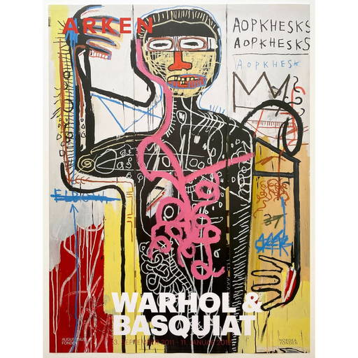 Rare~ 1982 Andy Warhol & Jean Michael Basquiat 23.5"x31" Lithograph ...