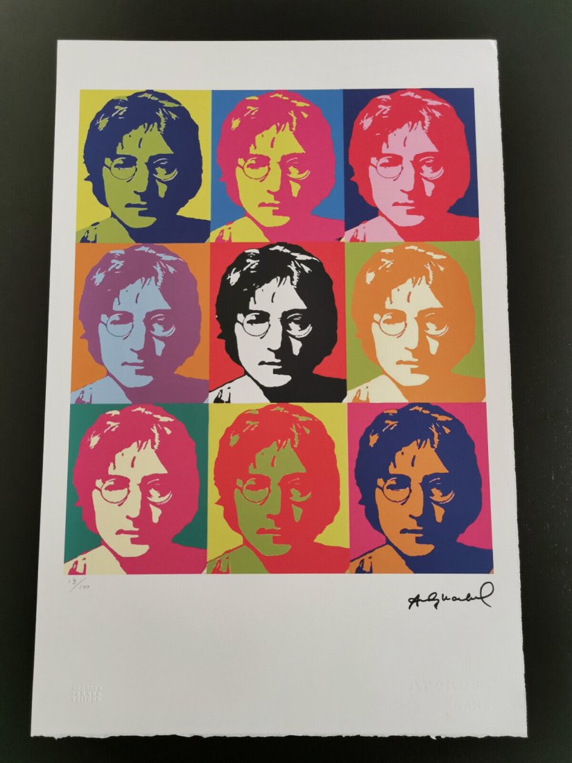 Andy Warhol Original Numbered Litho Poster 15x22,5" Pop Art Lennon ...