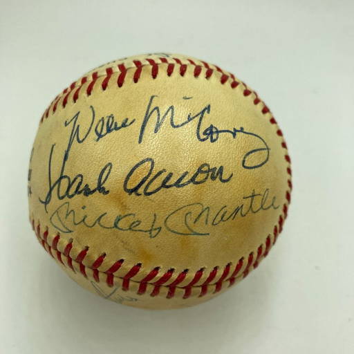 500 Home Run Club Multi Signed Baseball W/11 Signatures Including Mickey Mantle & Ted Williams (jsa