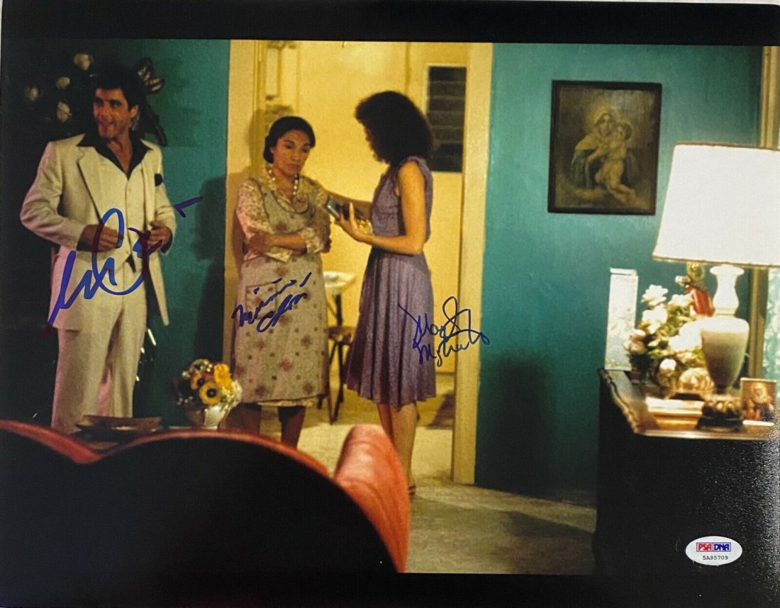 Al Pacino, Mary Mastrantonio & Miriam Colon Signed 11x14 Scarface Photo ...