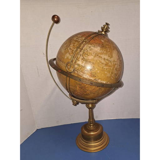 Antique Rare Unusual Richard's Chronosphere Globe World Clock French Working