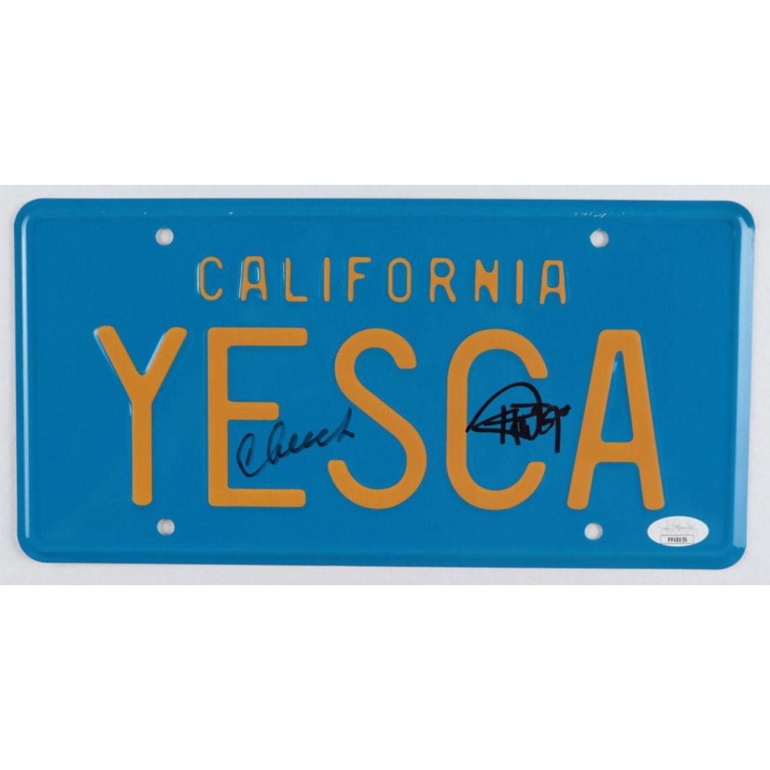 Cheech Marin & Tommy Chong Signed "up In Smoke" 6x12 License Plate (jsa ...