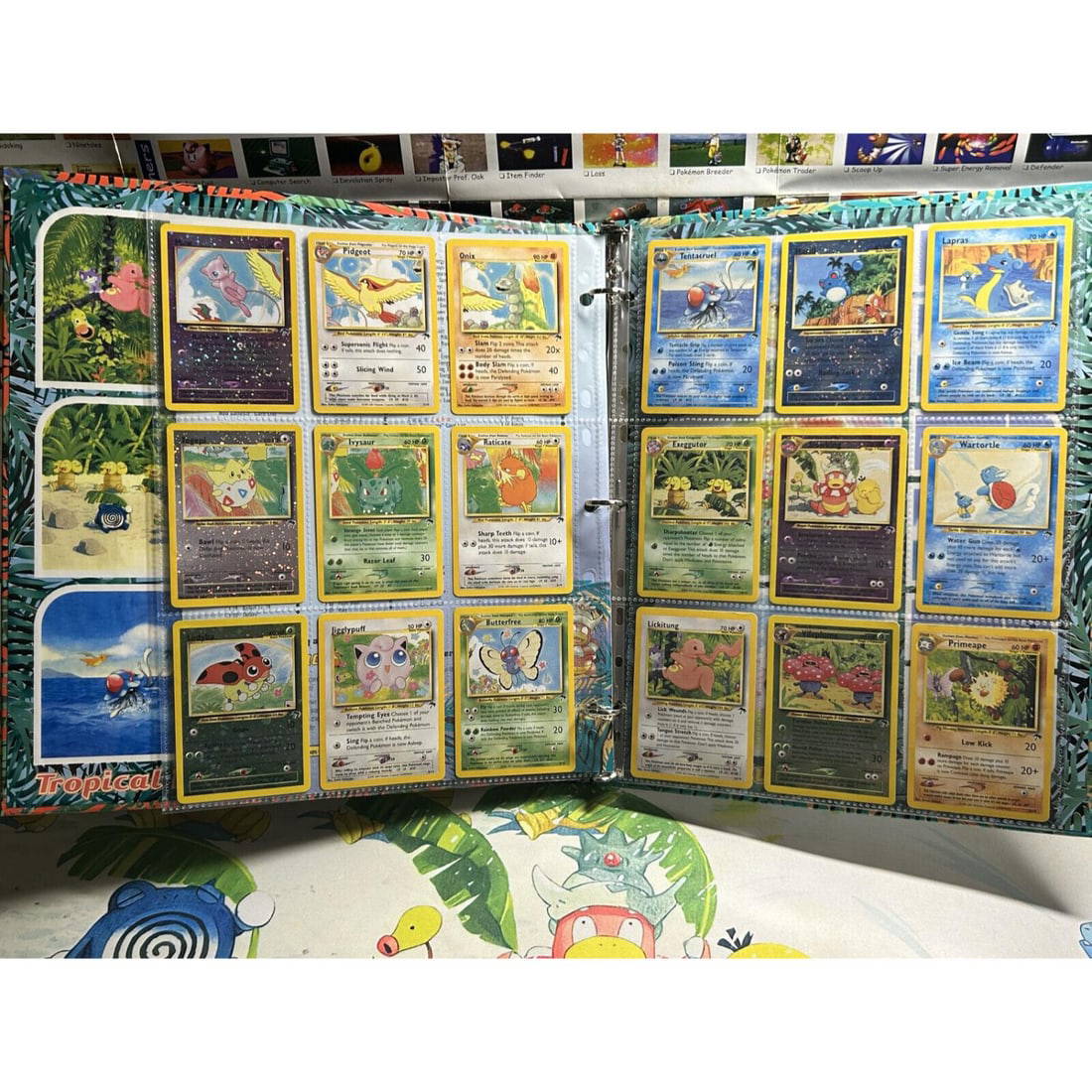 Complete English Southern Islands Set 18/18 Pokemon Cards With Binder ...