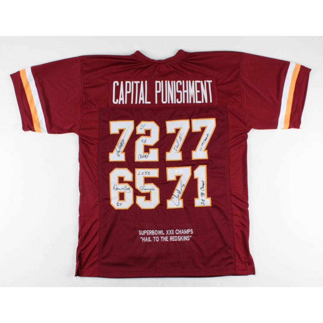 Capital Punishment Defense Jersey Signed By (4) With Charles Mann, Dave ...
