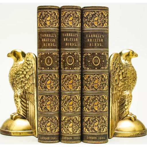 1843 History Of British Birds By W. Yarrell Illustrated Leather First ...