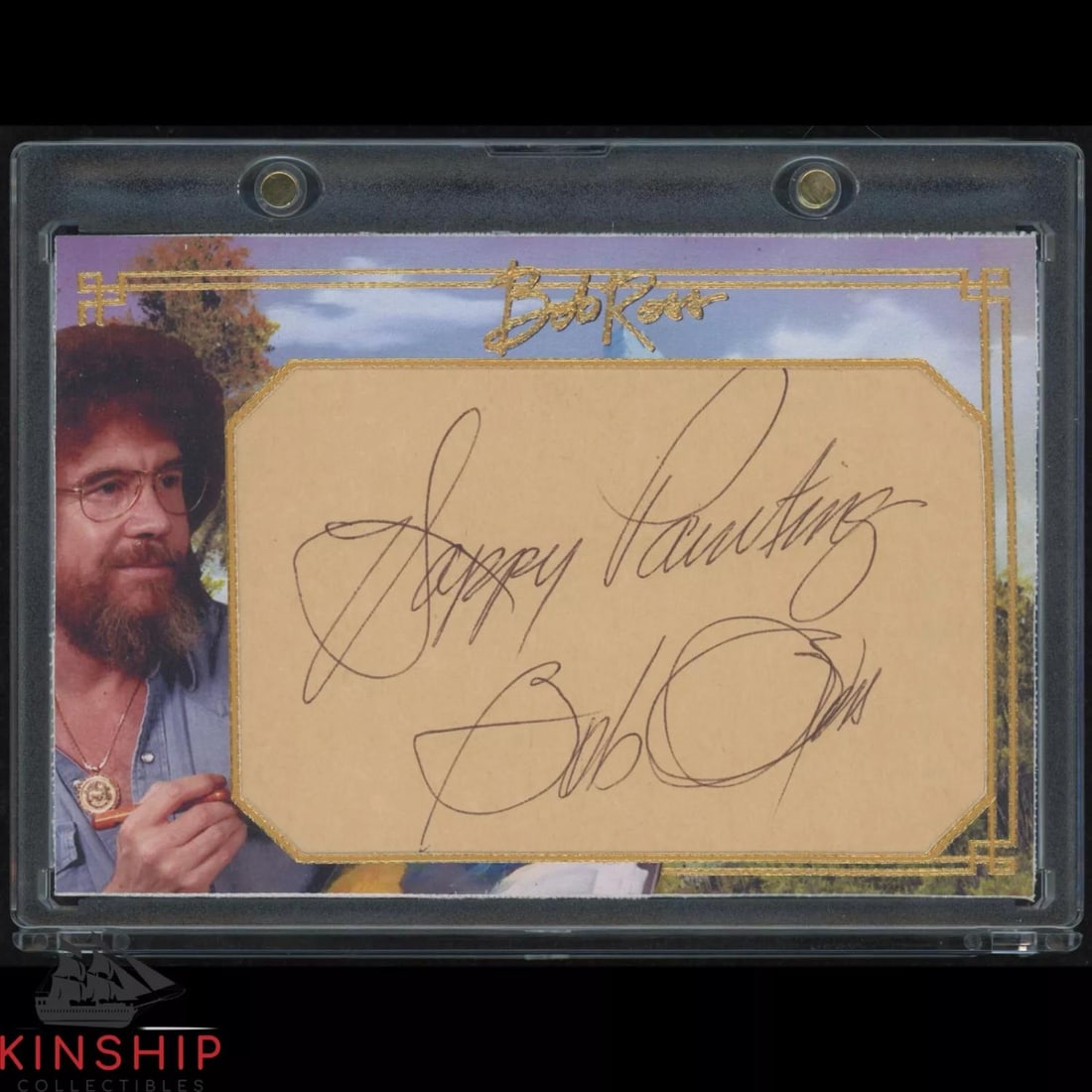 Bob Ross**^^ Signed Inscribed Cut Custom Card Jsa Loa Rare Artist Auto ...