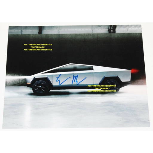 Tesla Spacex Founder Ceo Elon Musk Signed 11x14 Photo Beckett Coa ...