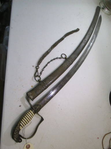 Us War Of 1812 Sword W/ Scabbard
