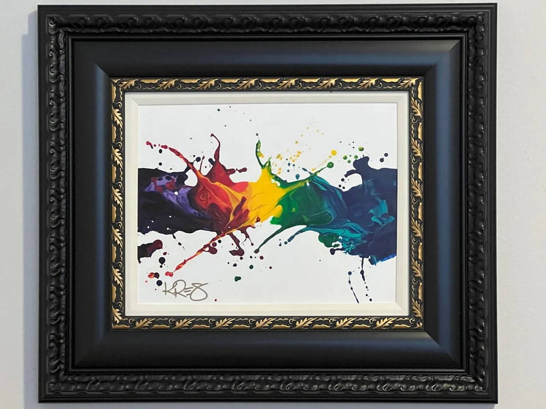 Kre8 Vivid River, Hand Painted Acrylic On Canvas, Unique Variation ...