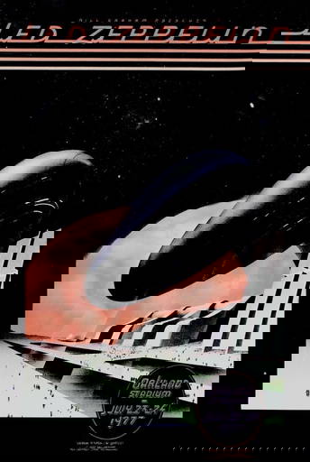 Led Zeppelin 1977 Concert Poster