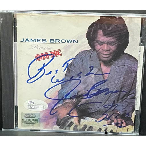 James Brown Signed Autograph Cd "love Overdue" Jsa Coa