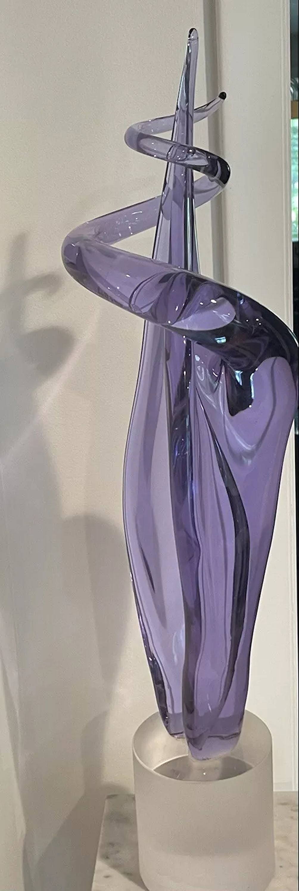 Beautiful Large Modern Abstract Art Glass Sculpture By Elio Raffaeli ...