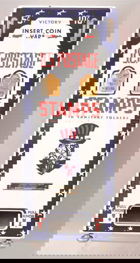 Vintage 1950s Wall Mounted Uncle Sam Us Postage Stamp Porcelain Vending ...