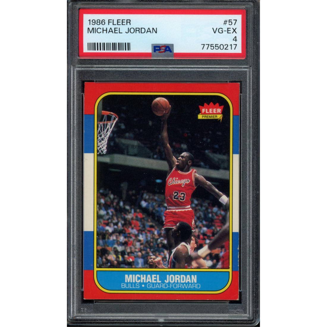 1986 Fleer #57 Michael Jordan Rookie Psa 4 Auction