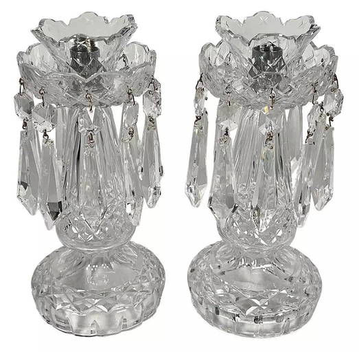 Pr Waterford Crystal Lismore Prestige Collection 10" Candlestick Candle ...