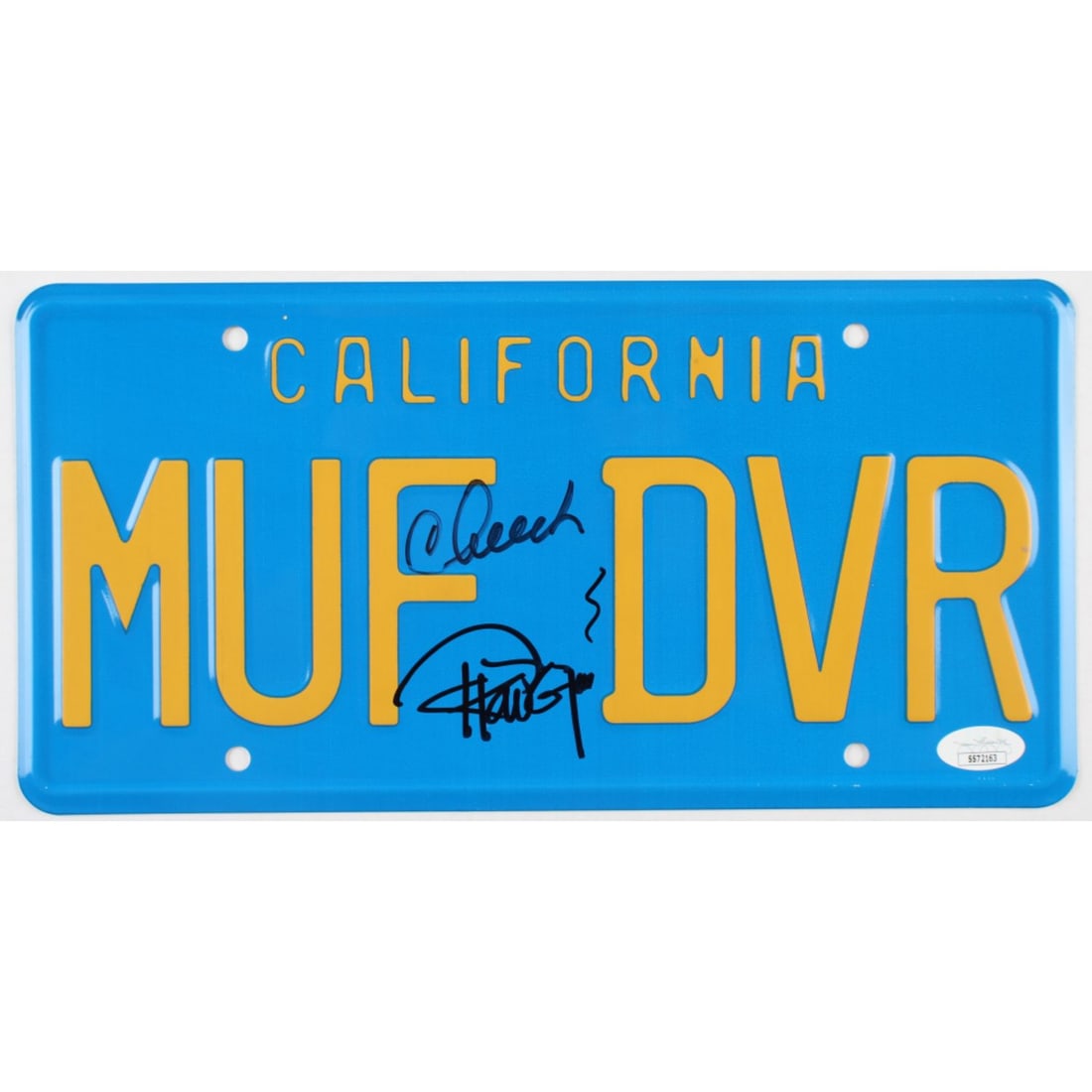 Cheech Marin & Tommy Chong Signed "up In Smoke" License Plate (jsa Coa ...