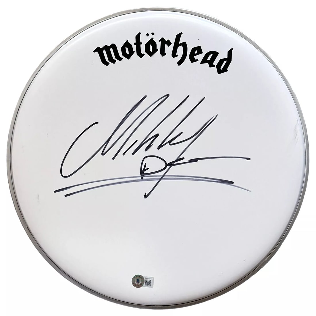 Mikkey Dee Motorhead Signed Autograph 14" Drumhead Drummer Scorpions ...