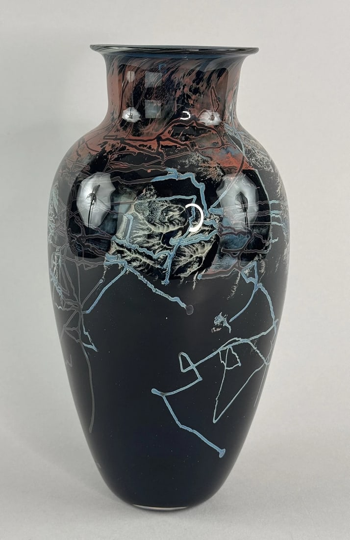 Beautiful Signed Josh Simpson 1996 Galaxy Art Glass Vase - Jun 16, 2025 ...