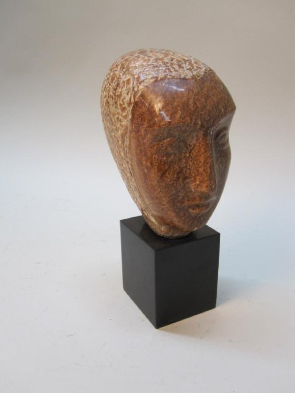 Modern Stone Sculpture Of Head