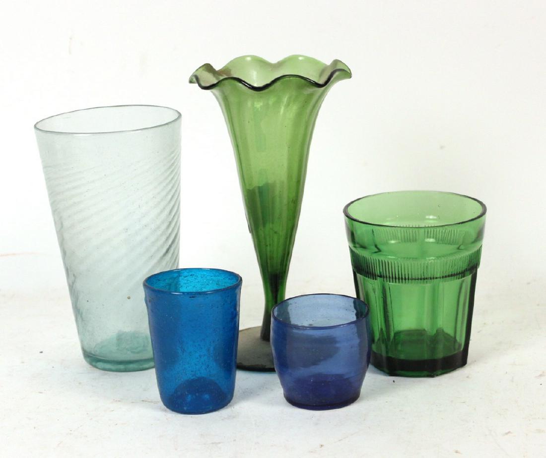 Assorted Group Of Blown Color Glasses