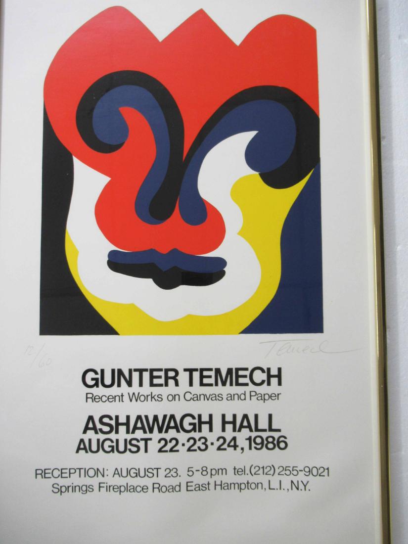 Gunter Temech Artist Show Poster