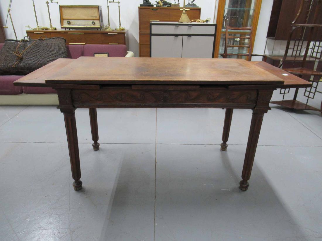 Antique Oak Draw Leaf Table