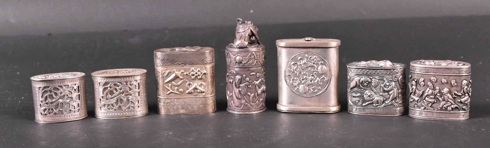 Seven Chinese Export Silver Opium Containers - Sep 18, 2019 | Nye ...