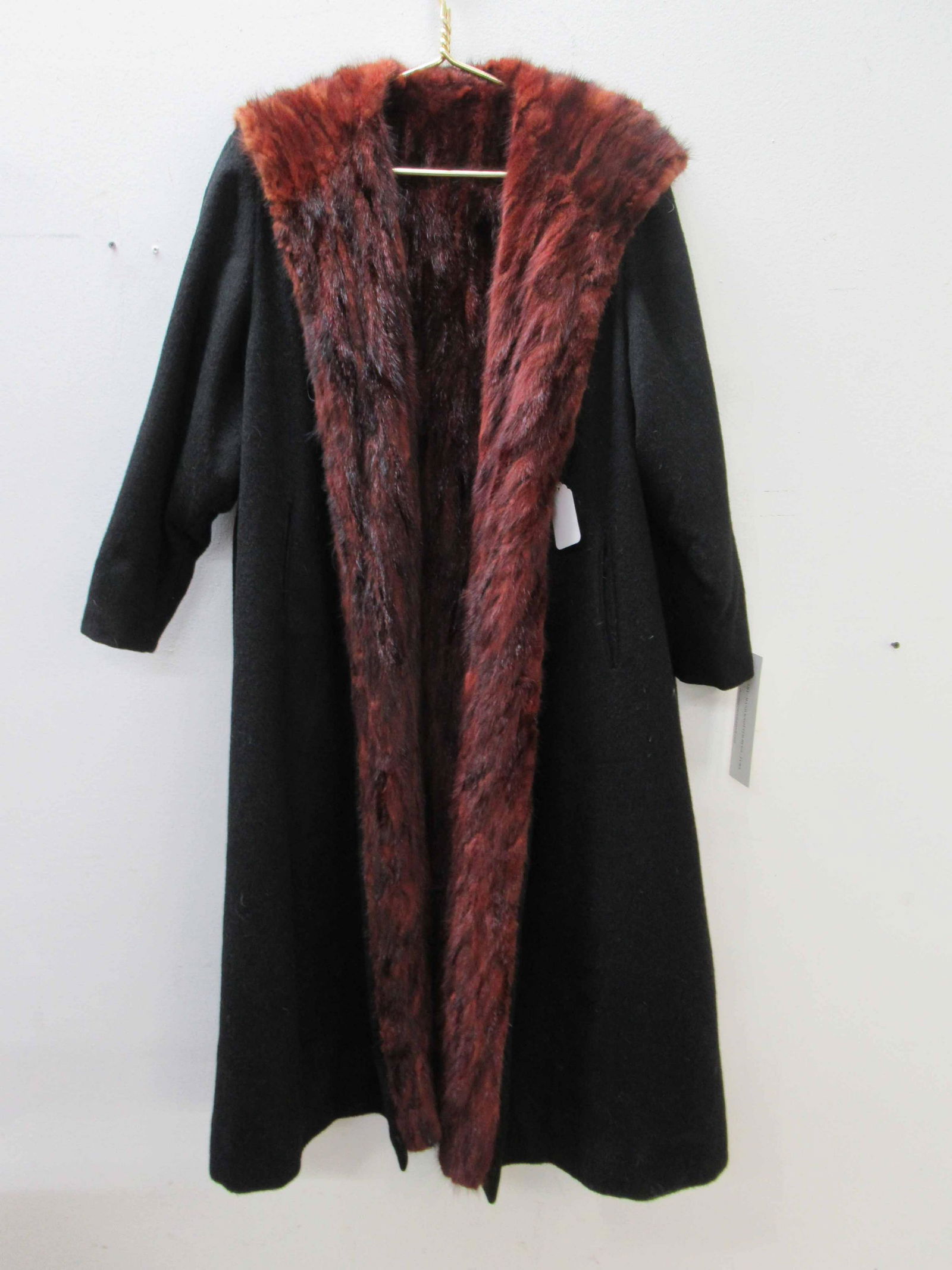 Full Length Died Red Fur Lined Coat - Feb 06, 2020 | Nye & Company in NJ