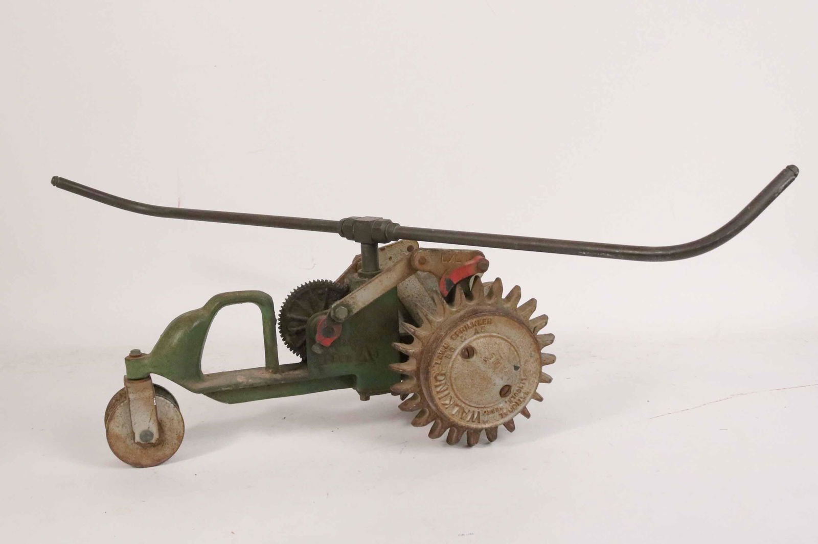 Cast Iron Tractor Form "walking Lawn Sprinkler"