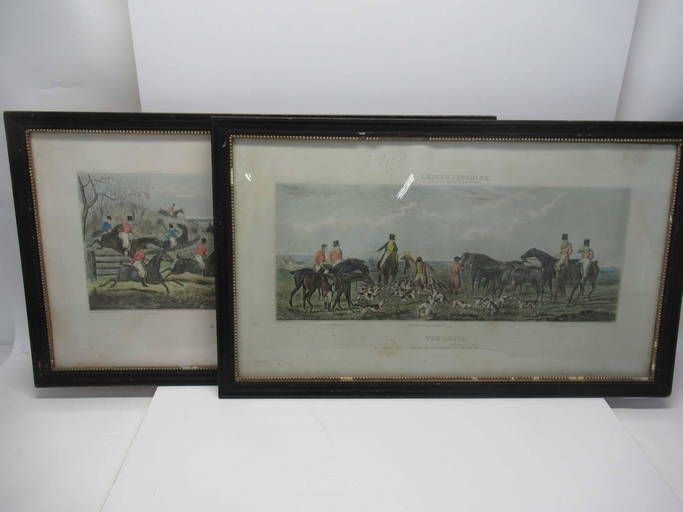 Pair Of English Fox Hunting Prints
