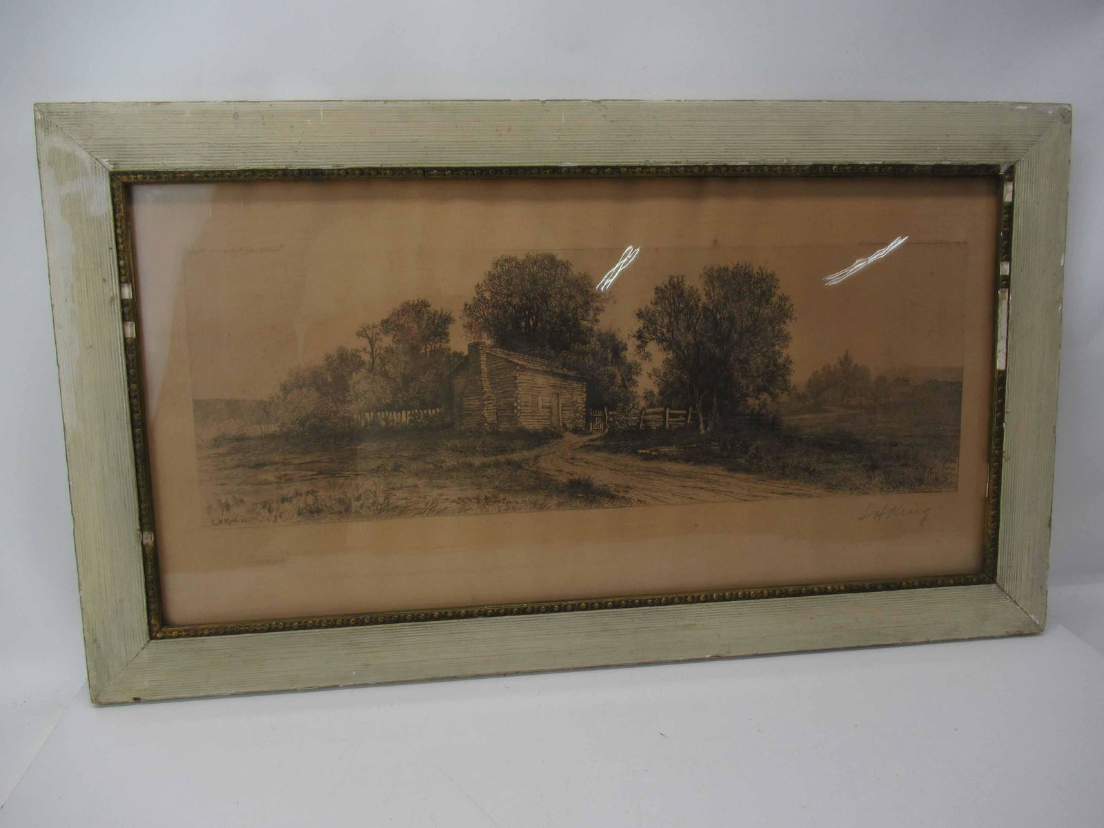 Print of Log Cabin, L.H. King - Aug 13, 2020 | Nye & Company in NJ