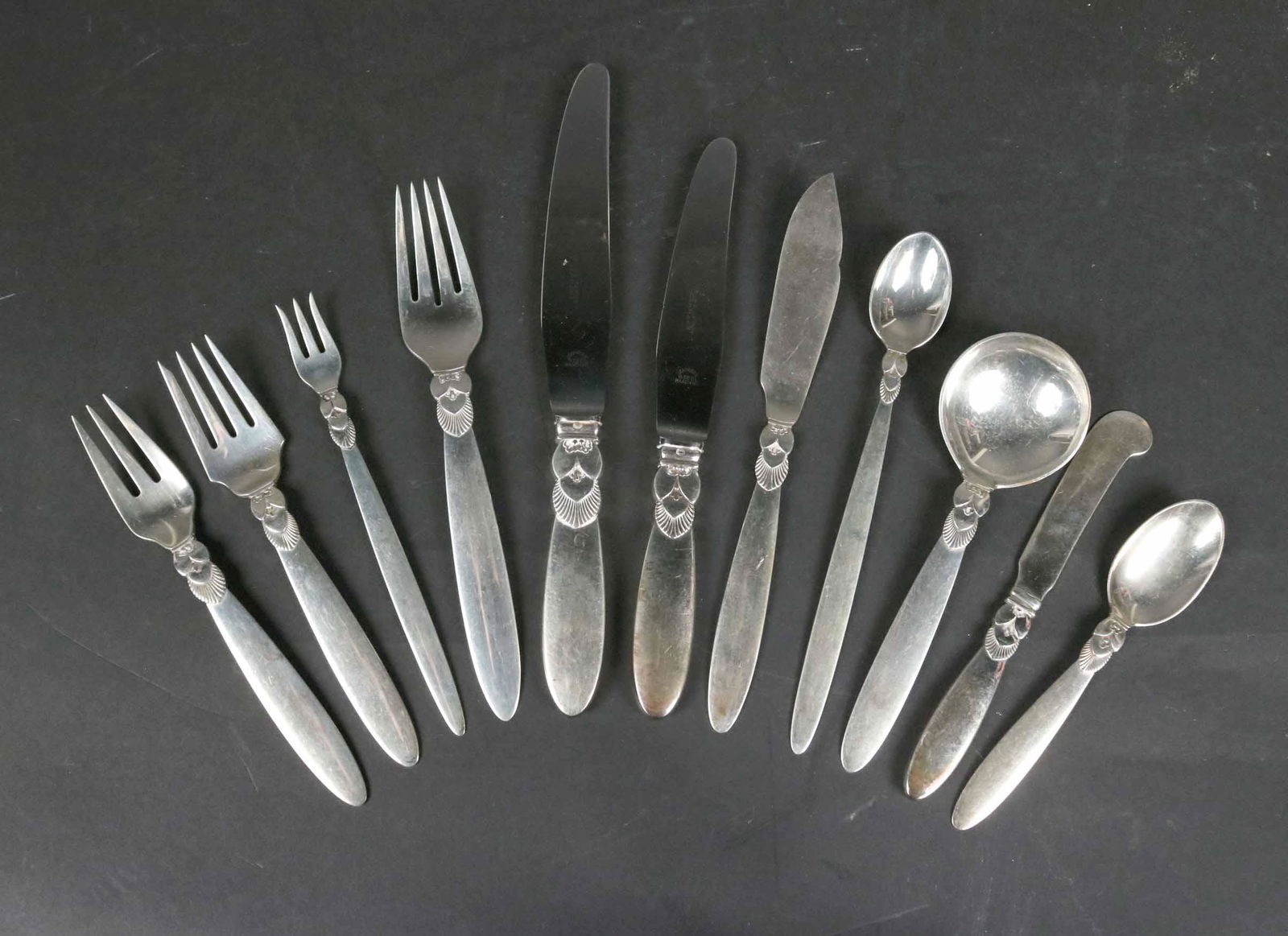 Georg Jensen Sterling "Cactus" Pattern Flatware - Sep 02, 2020 | Nye ...