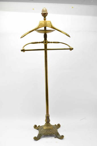 Vintage Brass Silent Butler Stand