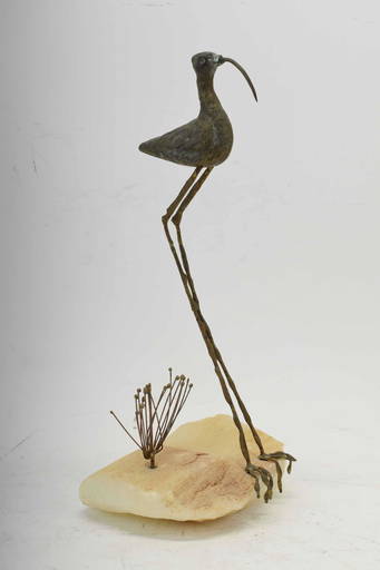 Curtis Jere Signed Bronze Sandpiper