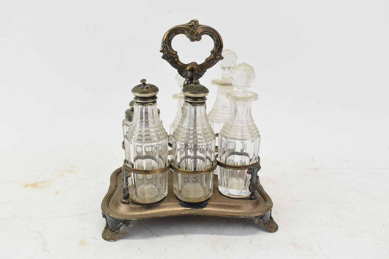 English Silverplate Castor Set