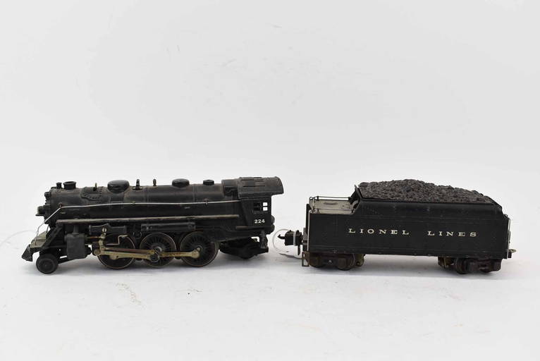 Lionel 224 Locomotive O Gauge And 2224 W Tender