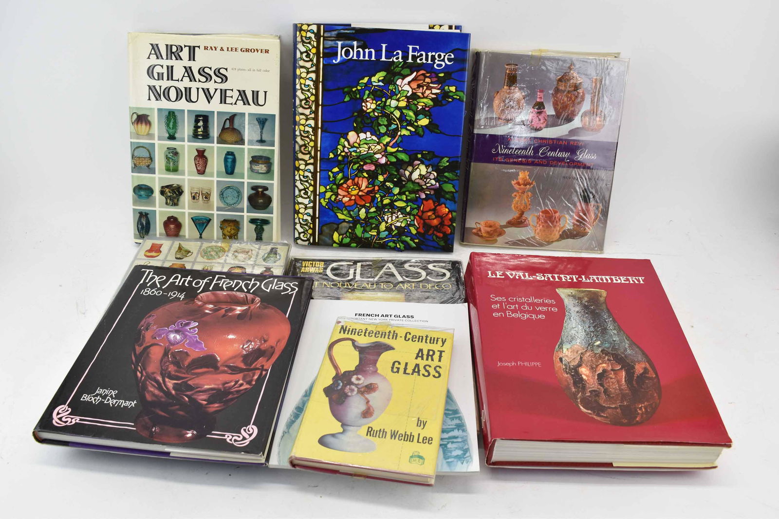 Group Of Assorted Art Glass Books