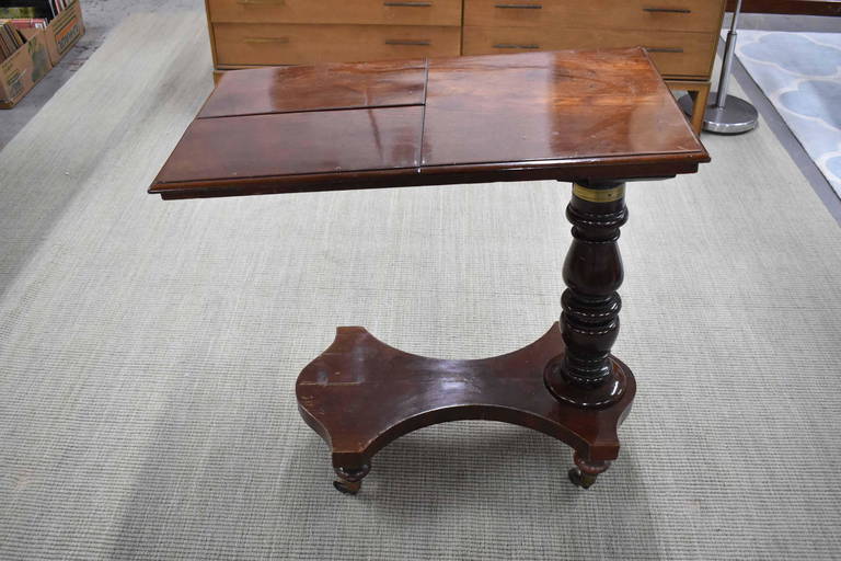 English Mahogany Carved Invalid Table