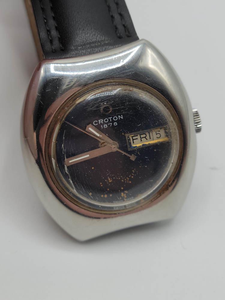 Vintage Croton 1970s Automatic Day Date Watch