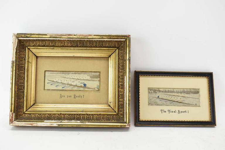 Two Stevengraphs of Crew Teams Rowing Scenes - Oct 12, 2021 | Nye ...