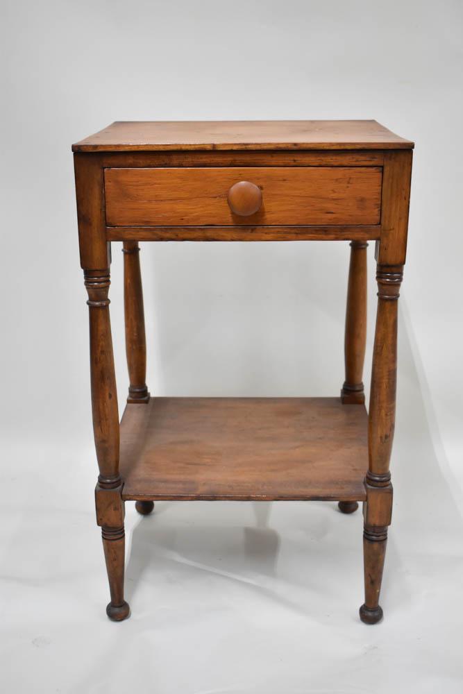 Antique Pine One Drawer Stand